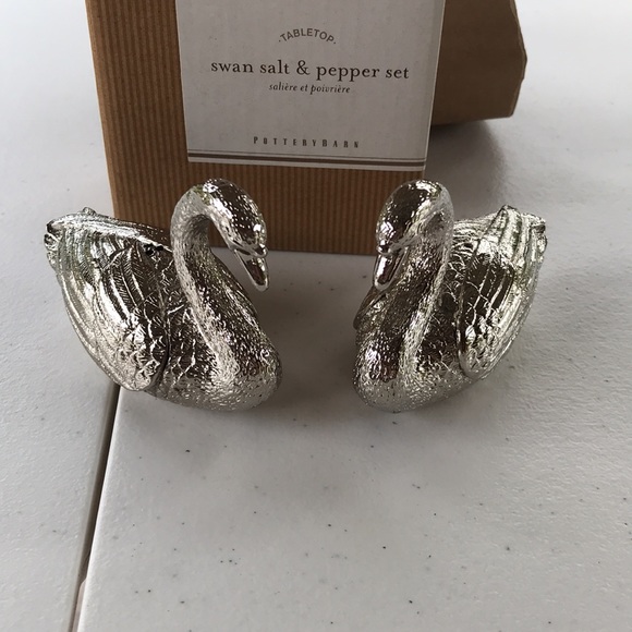 Pottery Barn | Kitchen | Pottery Barn Swan Salt Pepper Set Bnib | Poshmark